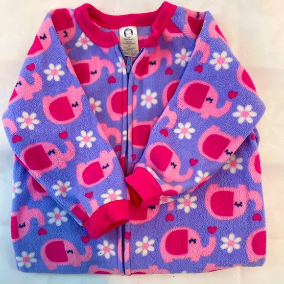 Gerber | Pajamas | 3t Girls Footed Zip Up Jammies Gerber Brand | Poshmark